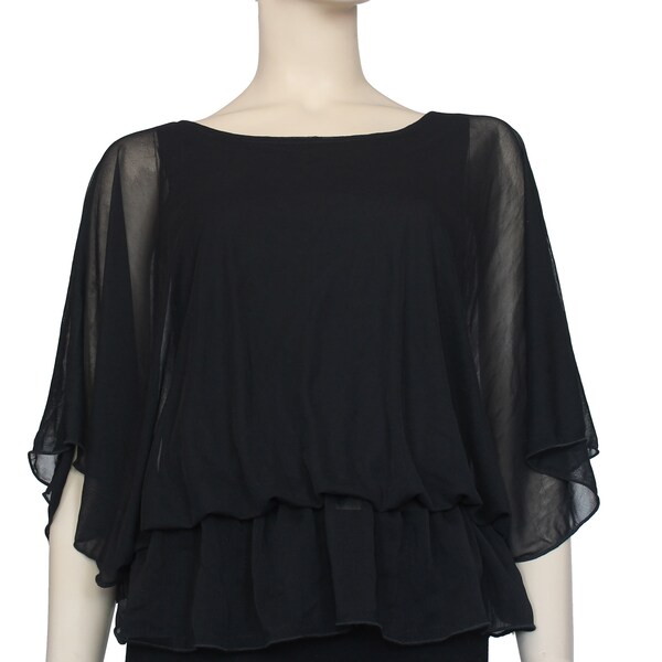 Black Sheer Top - Etsy