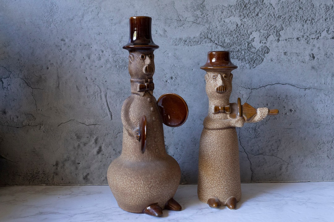 Vintage Royal Haeger Toe Tapper Cymbal Musician and Violinist Toe ...