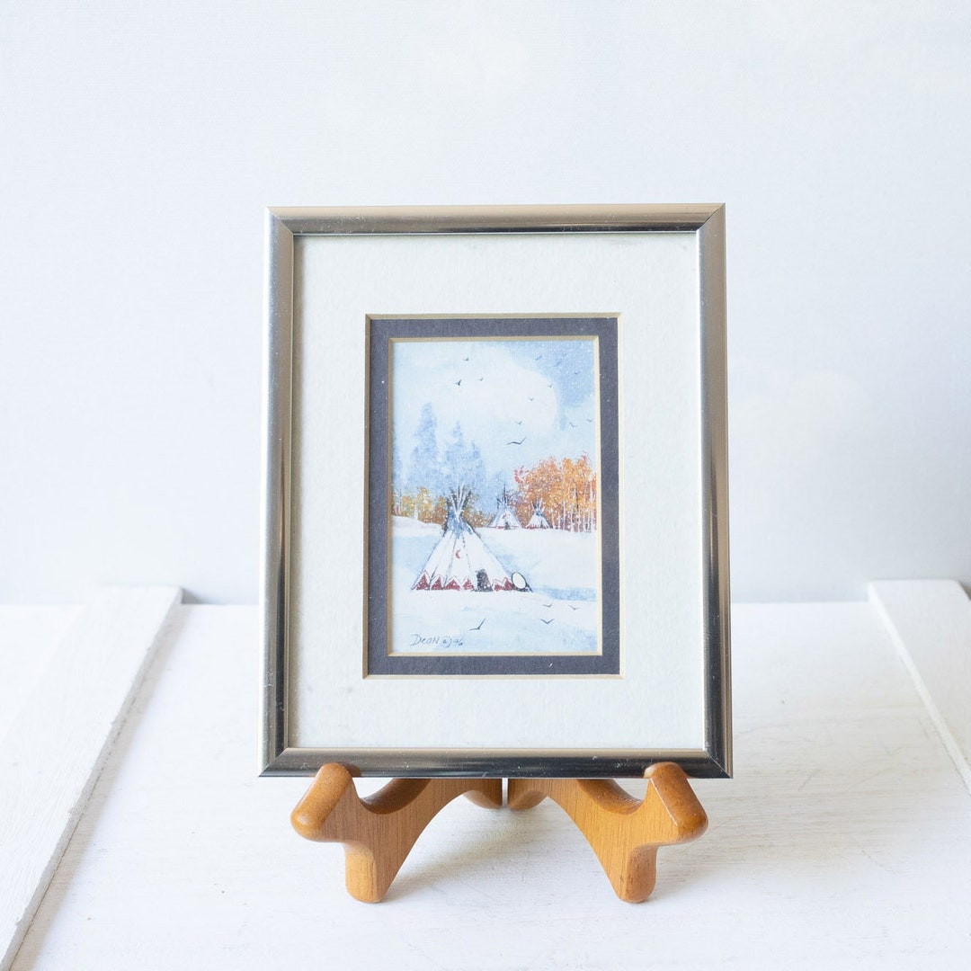 Vintage Native American Teepee/tipi Art by Dean From Teissedre ...