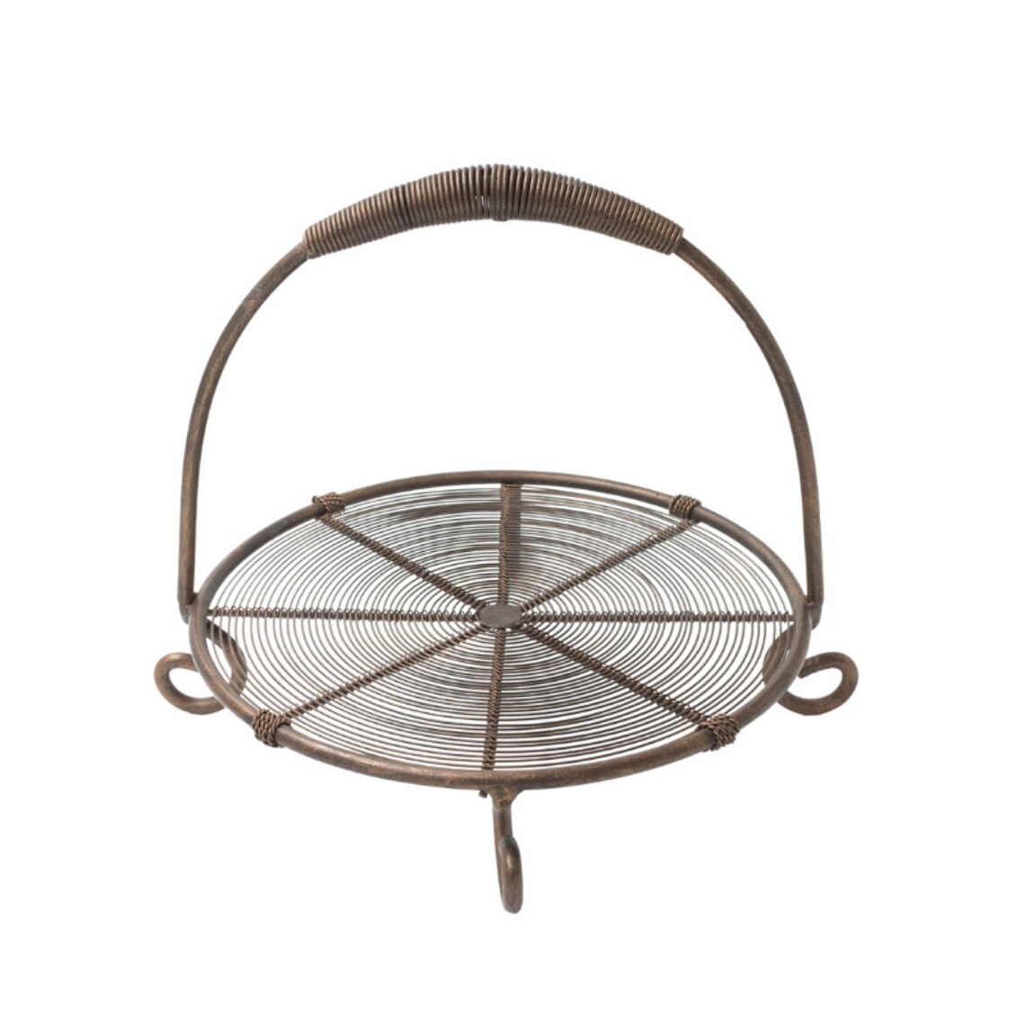 Footed Display Fruit or Cake Wire Platter Stand With Handle/cooling ...