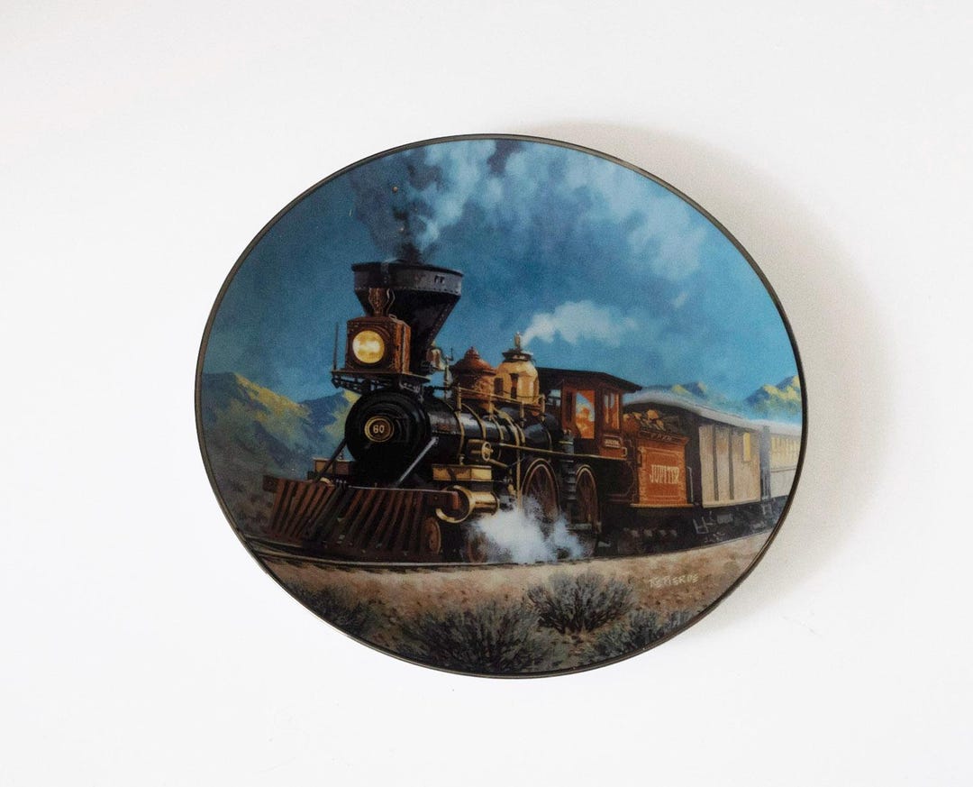 Vintage 1993 the Jupiter Collector Plate #4447A by R.E. Pierce Railroad ...