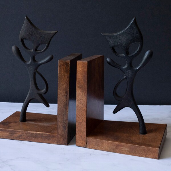 Cat Bookends - Etsy