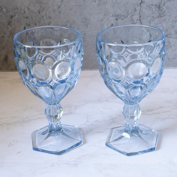 Blue Drinking Goblets - Etsy