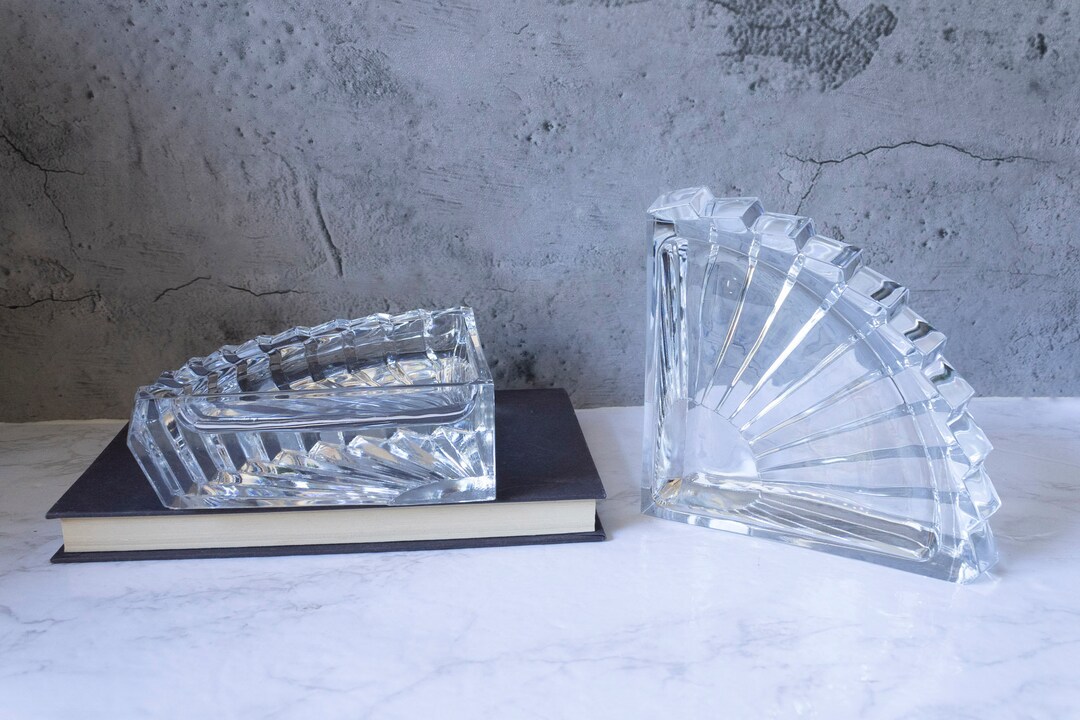 Set of Cristal D' Arques Genuine Leaded Crystal Bookend 24% French ...