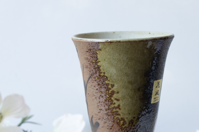 Kafuh Japan Drip Glaze Art Pottery Goblet/chalice - Etsy