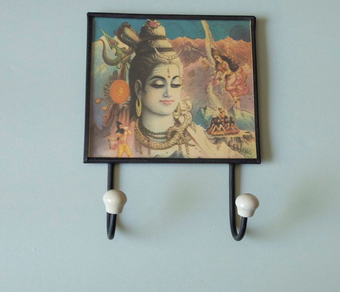 90's Hindu God Shiva Coat Rack/towel Rack - Etsy