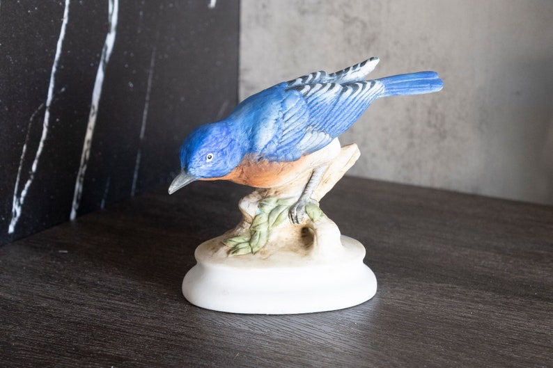 Vintage Lefton China Hand Painted Bluebird KW395 Figurine - Etsy
