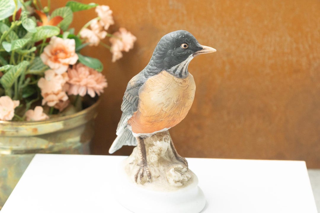 Vintage Lefton Hand-painted Robin #KW395 - Etsy