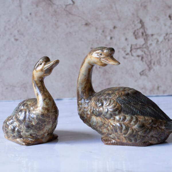 Geese Figurines - Etsy