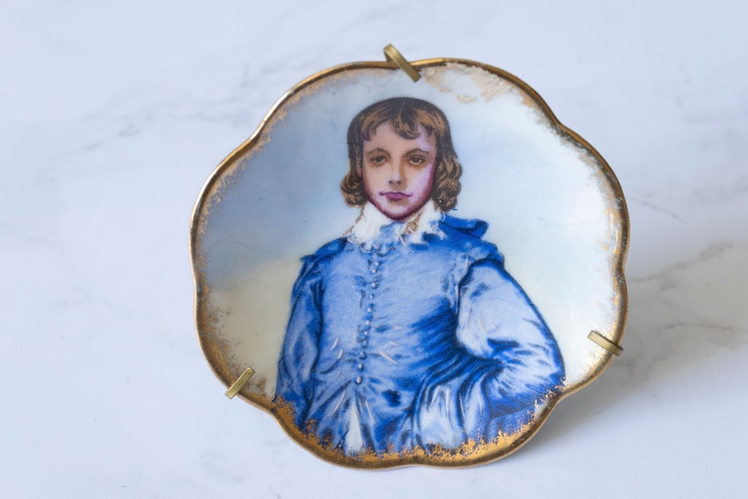 Vintage LIMOGES "blue Boy" Mini Dish/ Portrait Plate ~ France ~ - Etsy