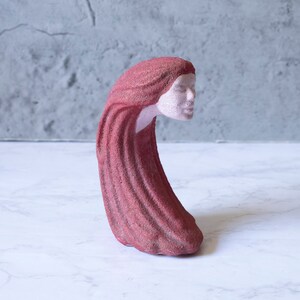 Vintage "lady in the Wind" Bust Sculpture Windswept Figurine - Etsy