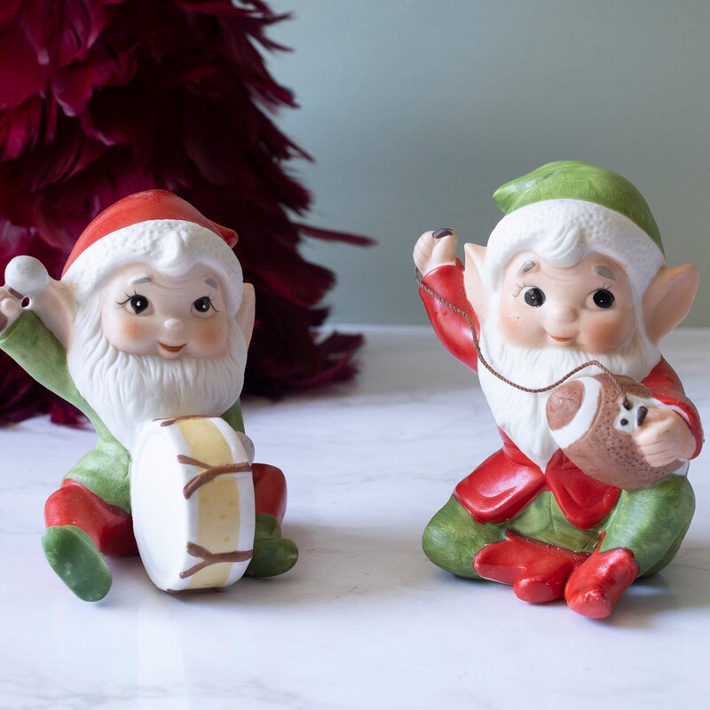 Homco Elves - Etsy