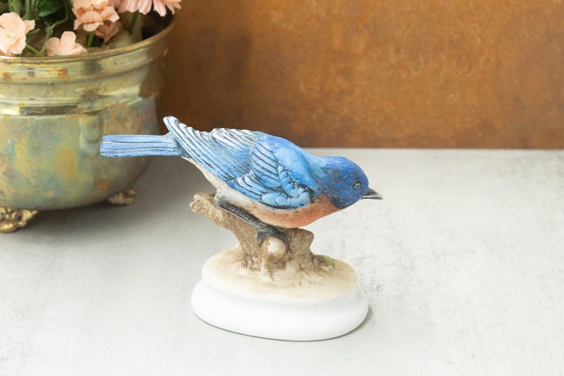 Vintage Lefton China Hand Painted Bluebird KW395 Figurine - Etsy