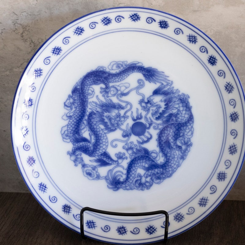 Chinese Dragon Plate - Etsy