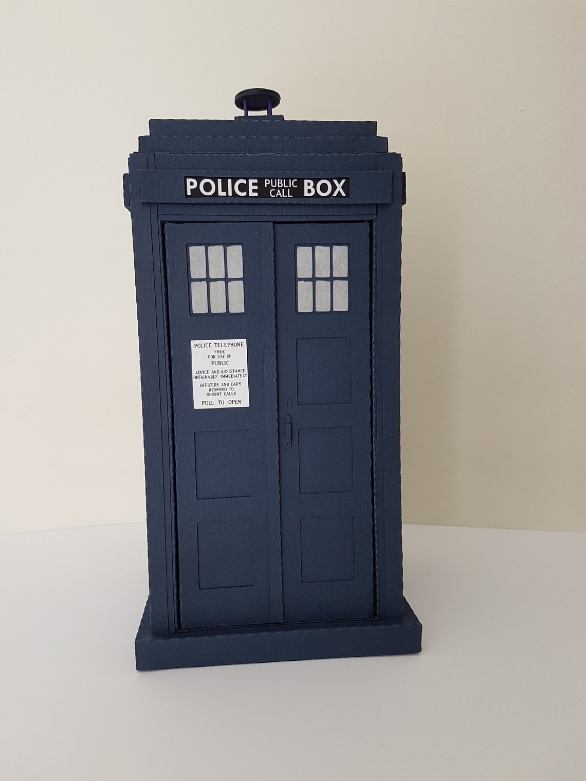 Amazing Detailed Police Box Design. Download Cutfiles & Instructions ...