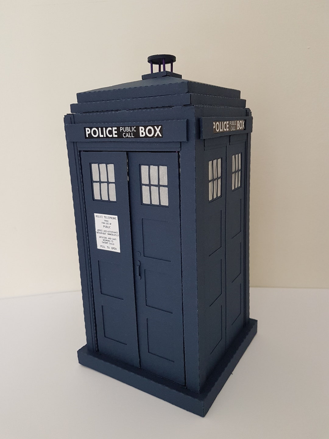 Amazing Detailed Police Box Design. Download Cutfiles & Instructions ...
