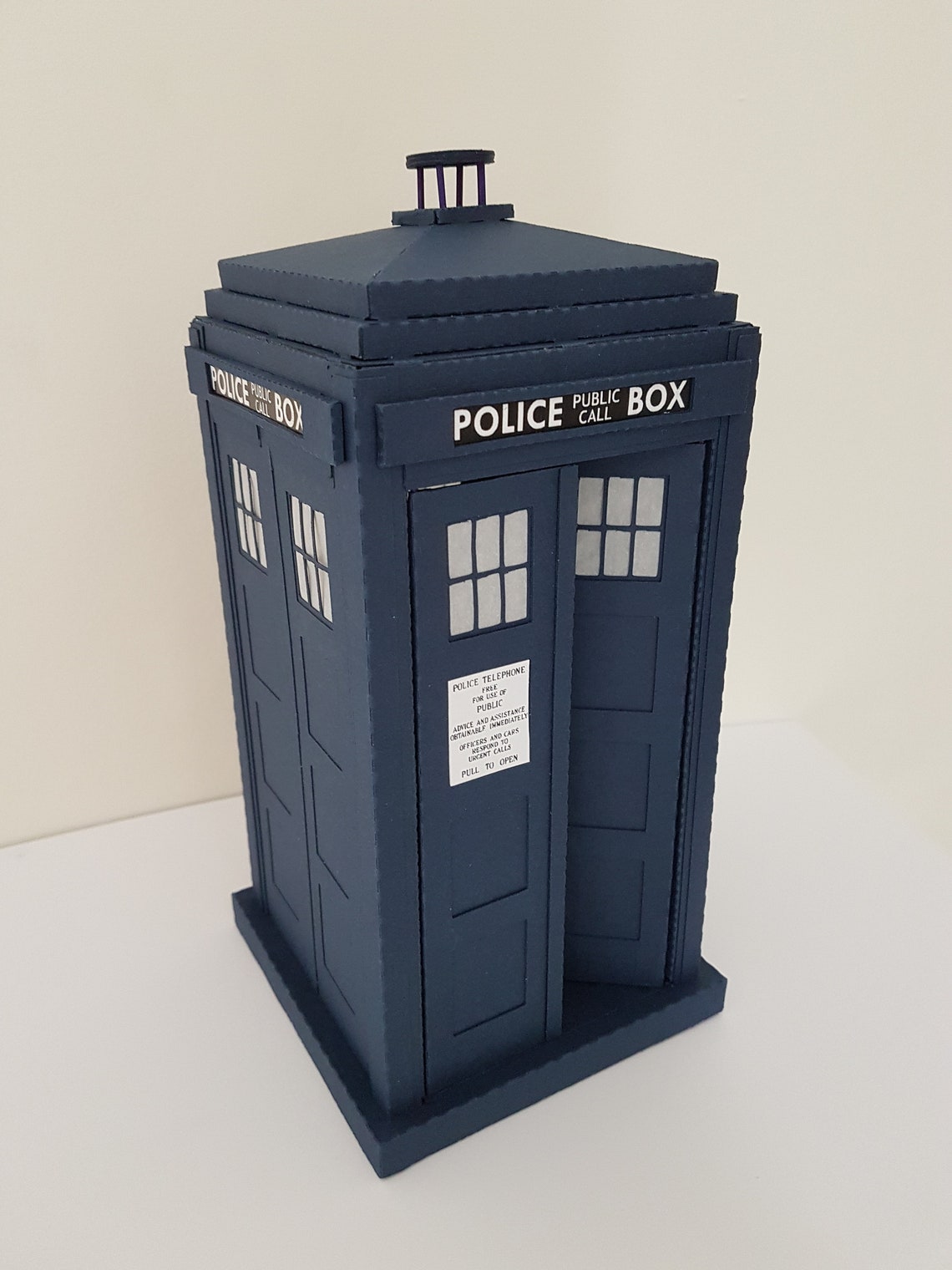 Amazing Detailed Police Box Design. Download Cutfiles & Instructions ...