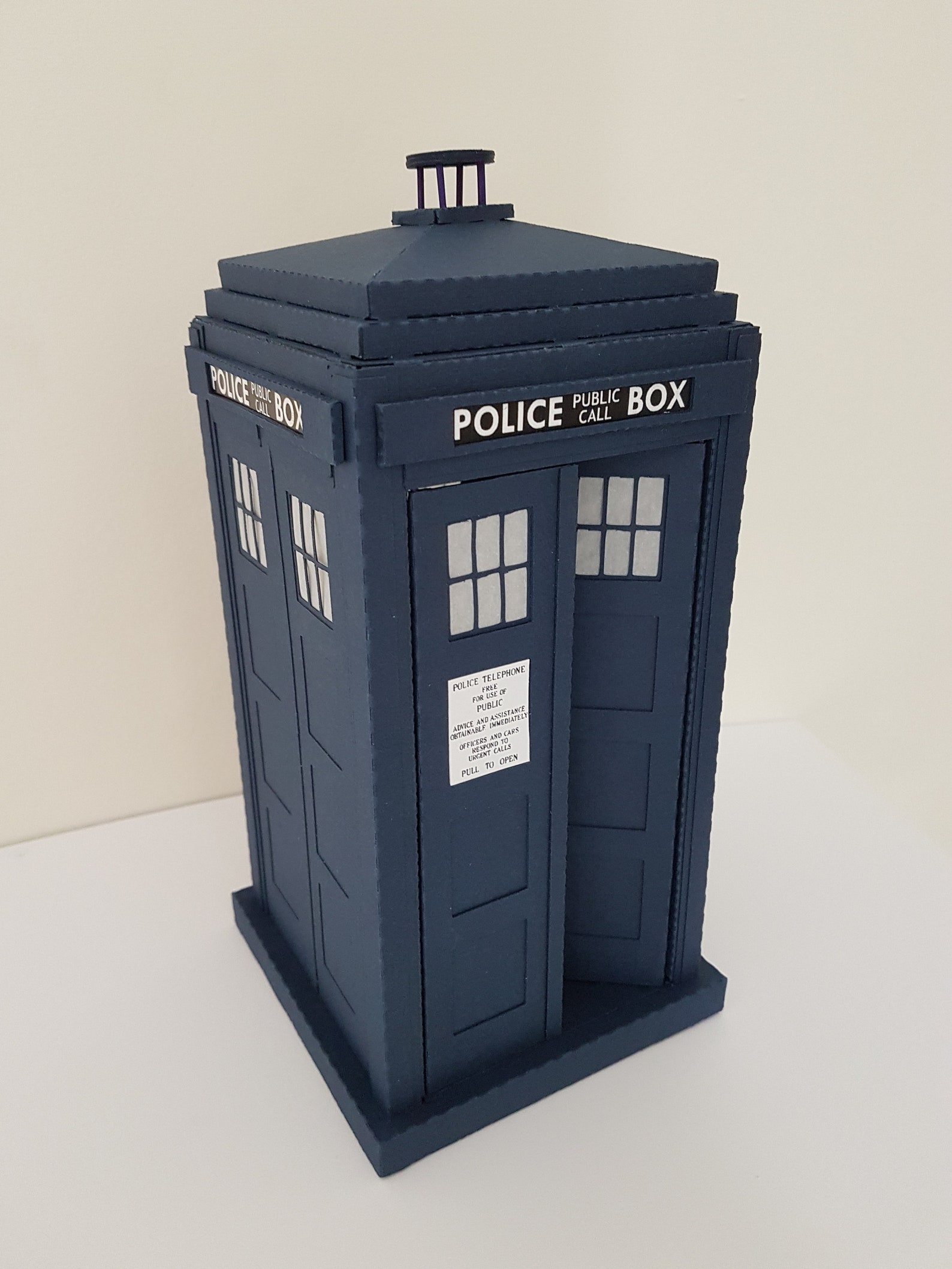 Amazing Detailed Police Box Design. Download Cutfiles & Instructions ...