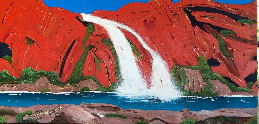 Australian Outback Camping Original Vibrant Textured Painting - Etsy