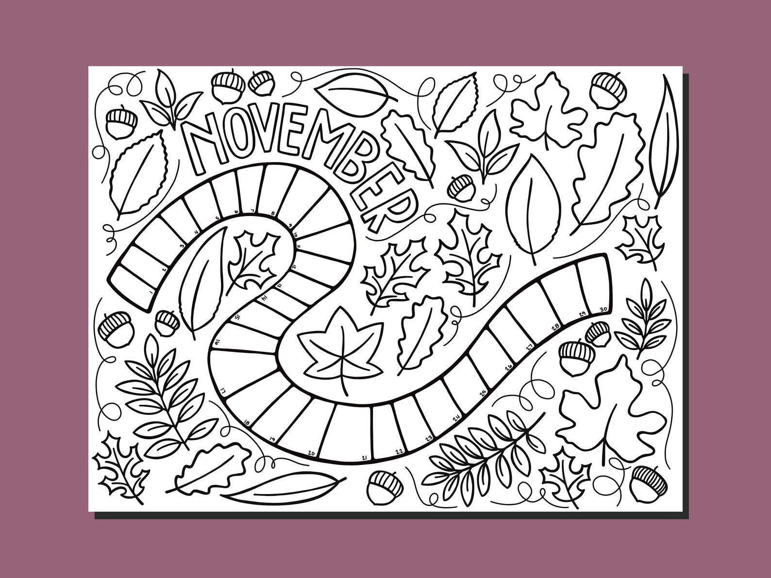 Year of Monthly Giant Goal Tracker/coloring Poster for Kids 12 Month ...