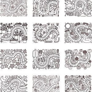 Year of Monthly Giant Goal Tracker/coloring Poster for Kids 12 Month ...