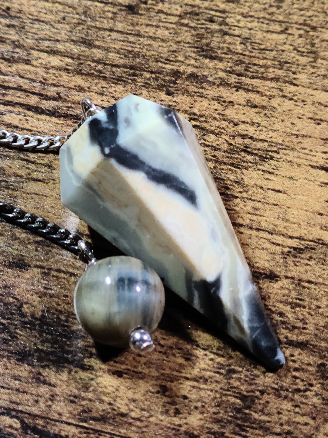 Serpentine Pendulum With Blue Tiger Eye Bead - Etsy