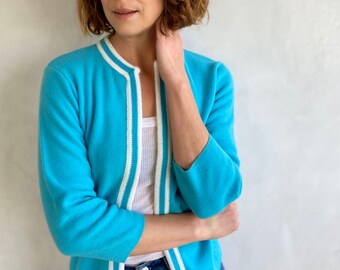 Turquoise Cardigan - Etsy