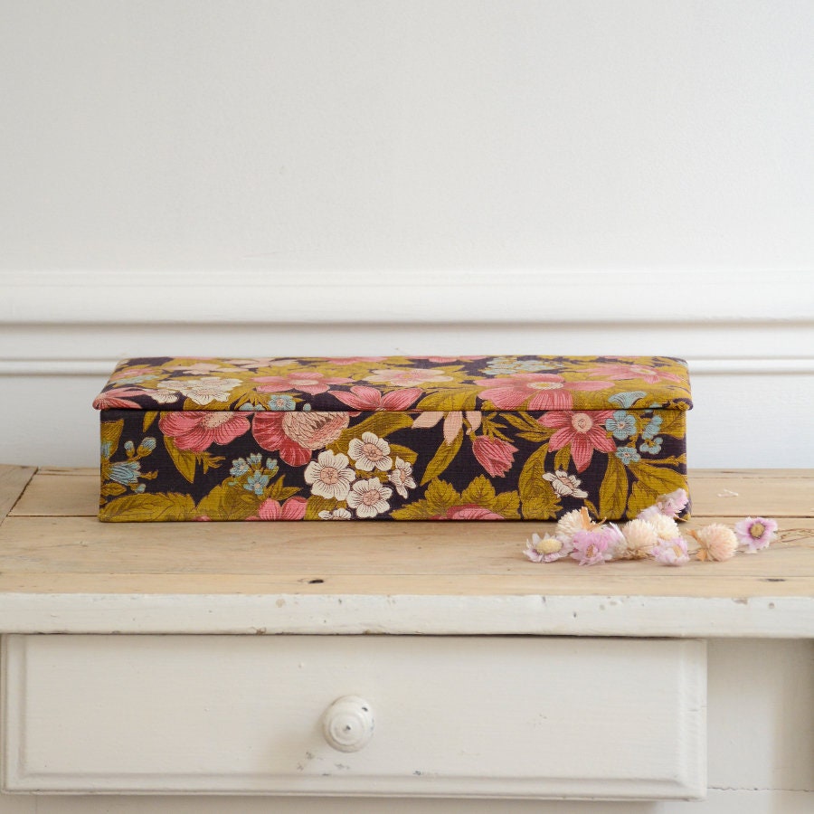 Beautiful Vintage French Padded Box - Etsy