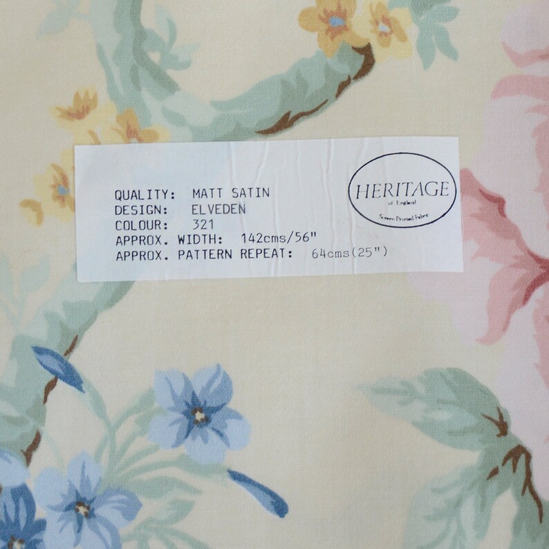 Beautiful Vintage English Floral Fabric - Etsy