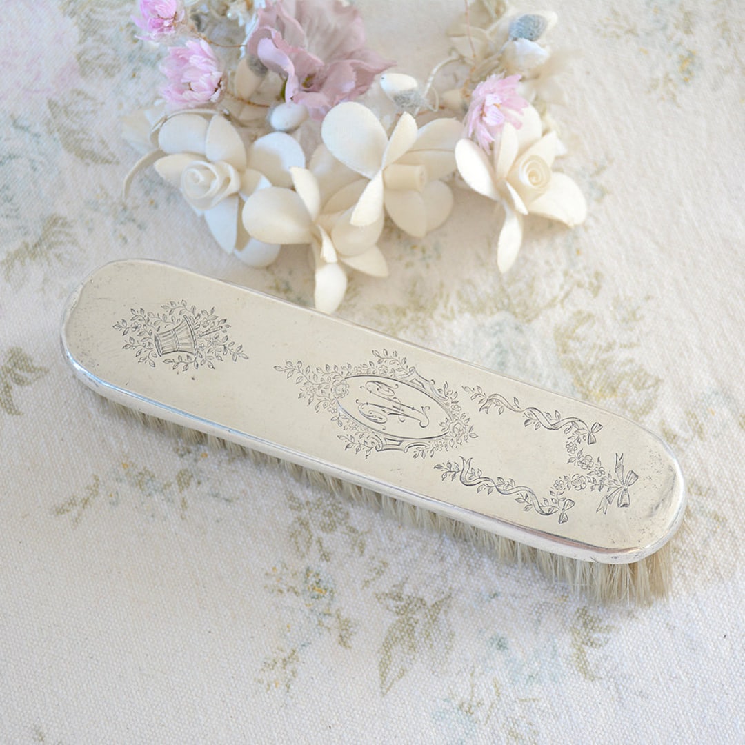 Stunning Antique French Sterling Silver Brush - Etsy