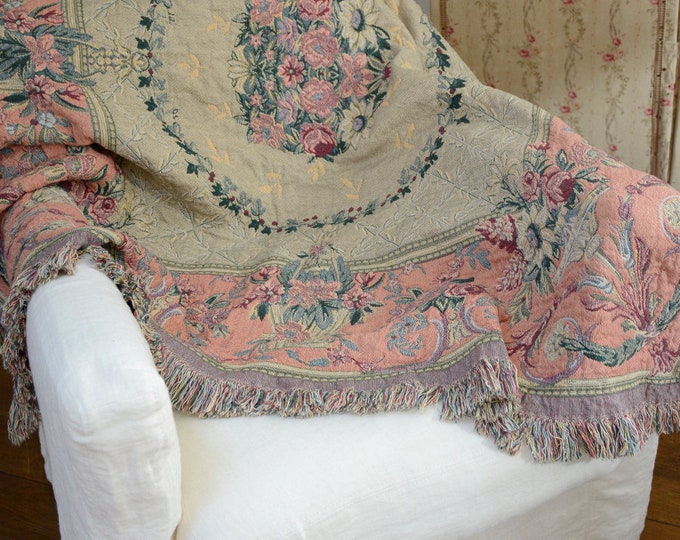 Beautiful Vintage French Tapestry / Bed Cover / Wall Hanging - Etsy