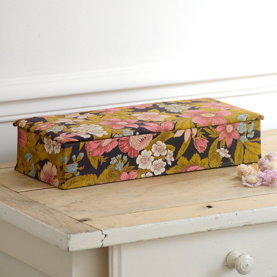 Beautiful Vintage French Padded Box - Etsy