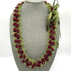 Choose Your Color 36" Crochet Pikake Lei - Hawaiian Style Flower Lei - Etsy