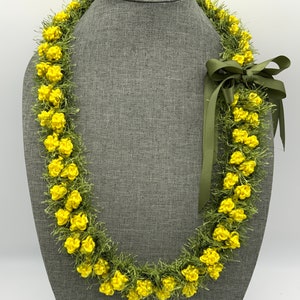 Choose Your Color 36" Crochet Pikake Lei - Hawaiian Style Flower Lei - Etsy