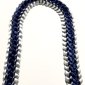 Extra Long Open Ended/choose Your Colors Satin Ribbon Double Lei/sash ...