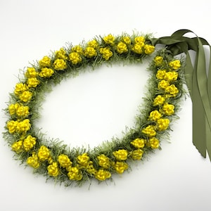 Choose Your Color Hawaiian Pikake Style Haku Lei - Rose Bud Lei ...
