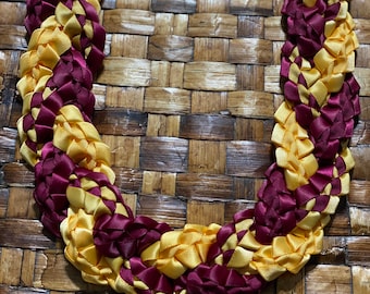Maroon and Gold Lei - Etsy