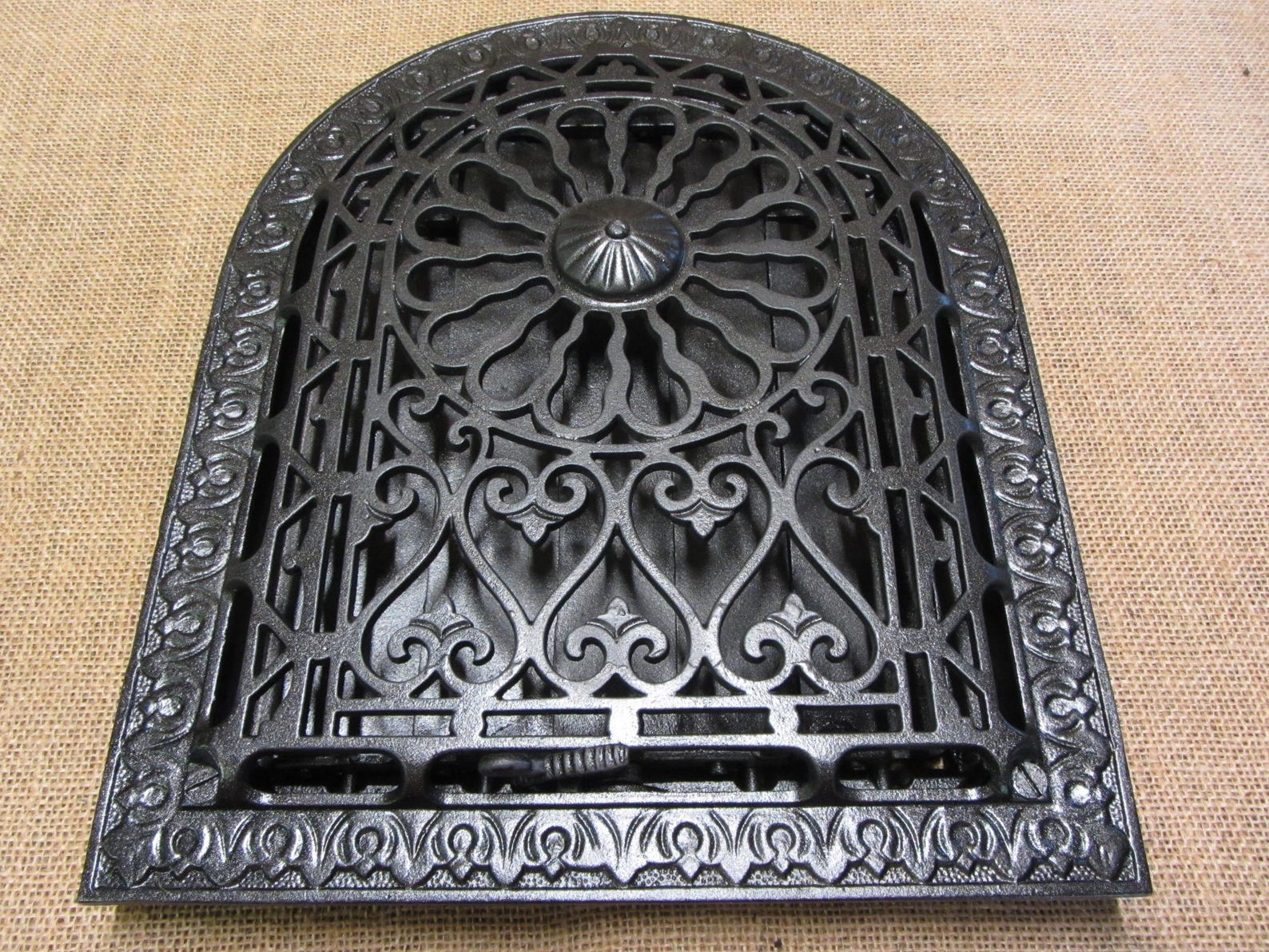 Vintage Cast Iron Arch Register Grate Set: Restored Heat Vent, (9x12 ...