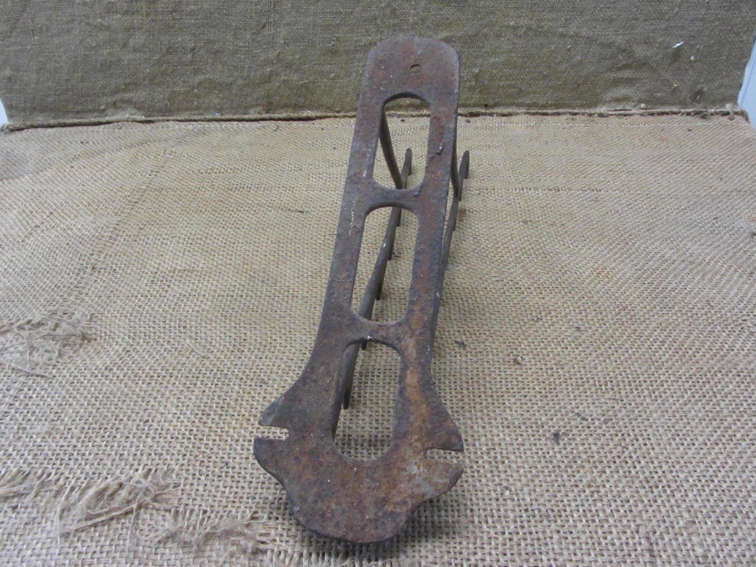 Vintage 1898 Cast Iron Horse Harness Hanger: Western Barn Decor 11064 ...