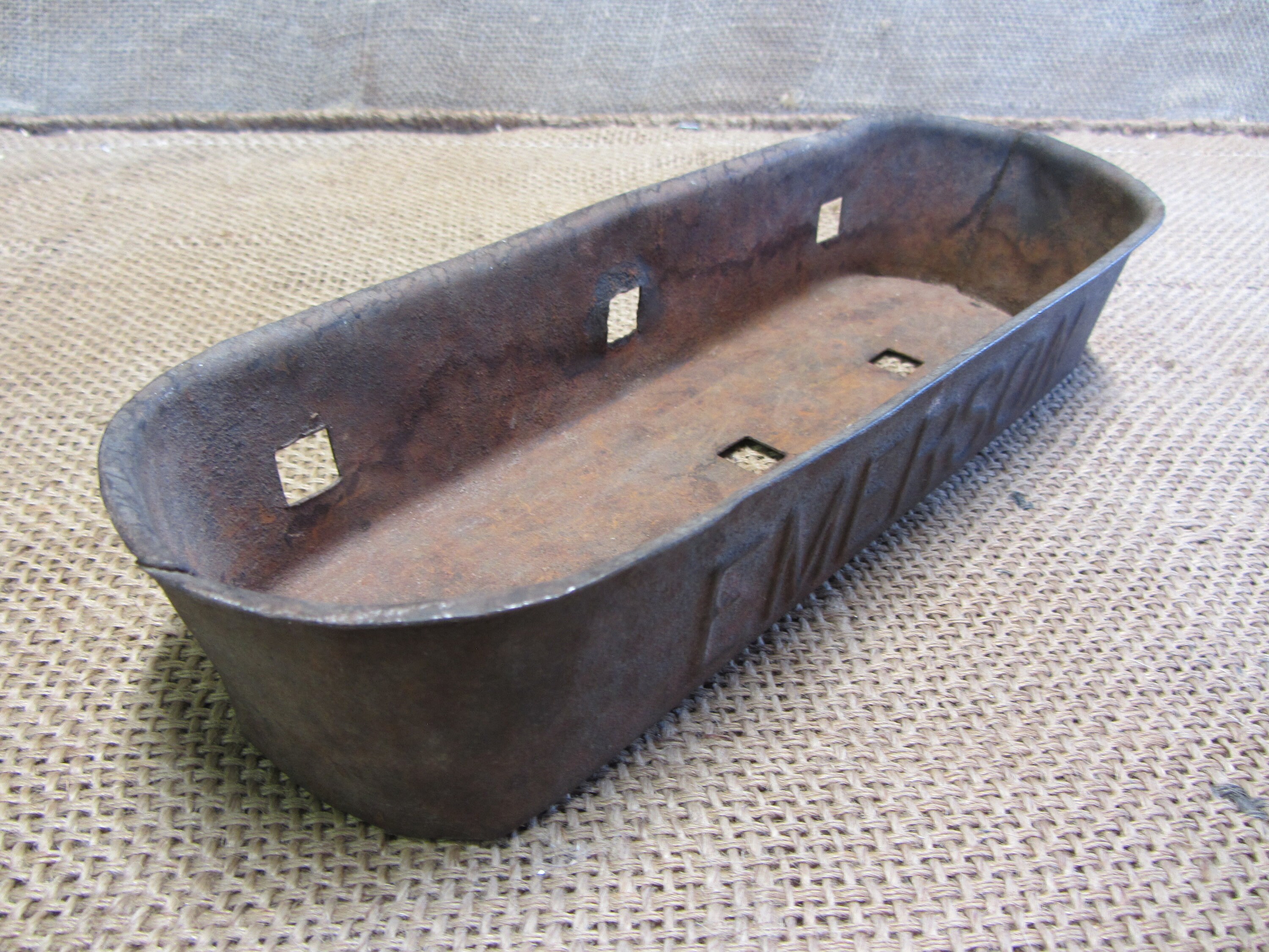 Rare Vintage Metal Emerson Tractor Toolbox With Tools - Antique Old ...