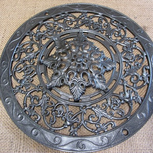 Vintage 1897 Round Cast Iron Register Grate Antique Old - Etsy