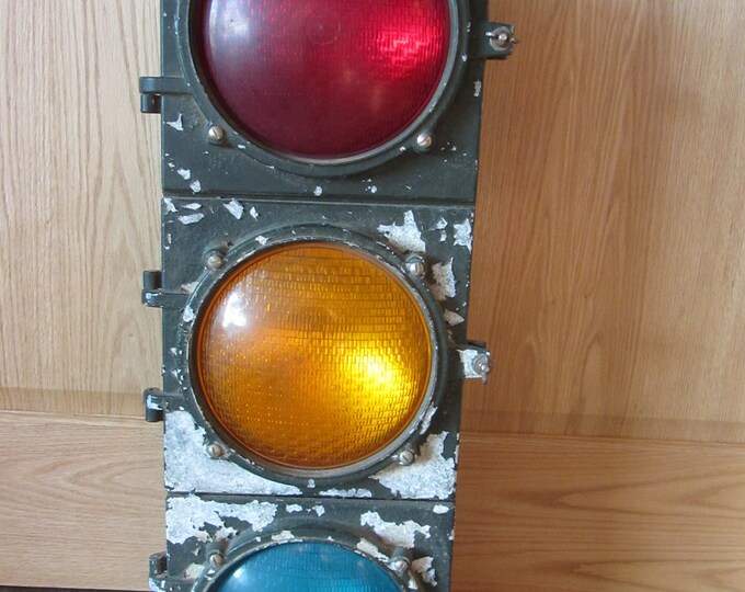 Vintage Street Light Signal Sign - Antique Old Iron - Converted to ...