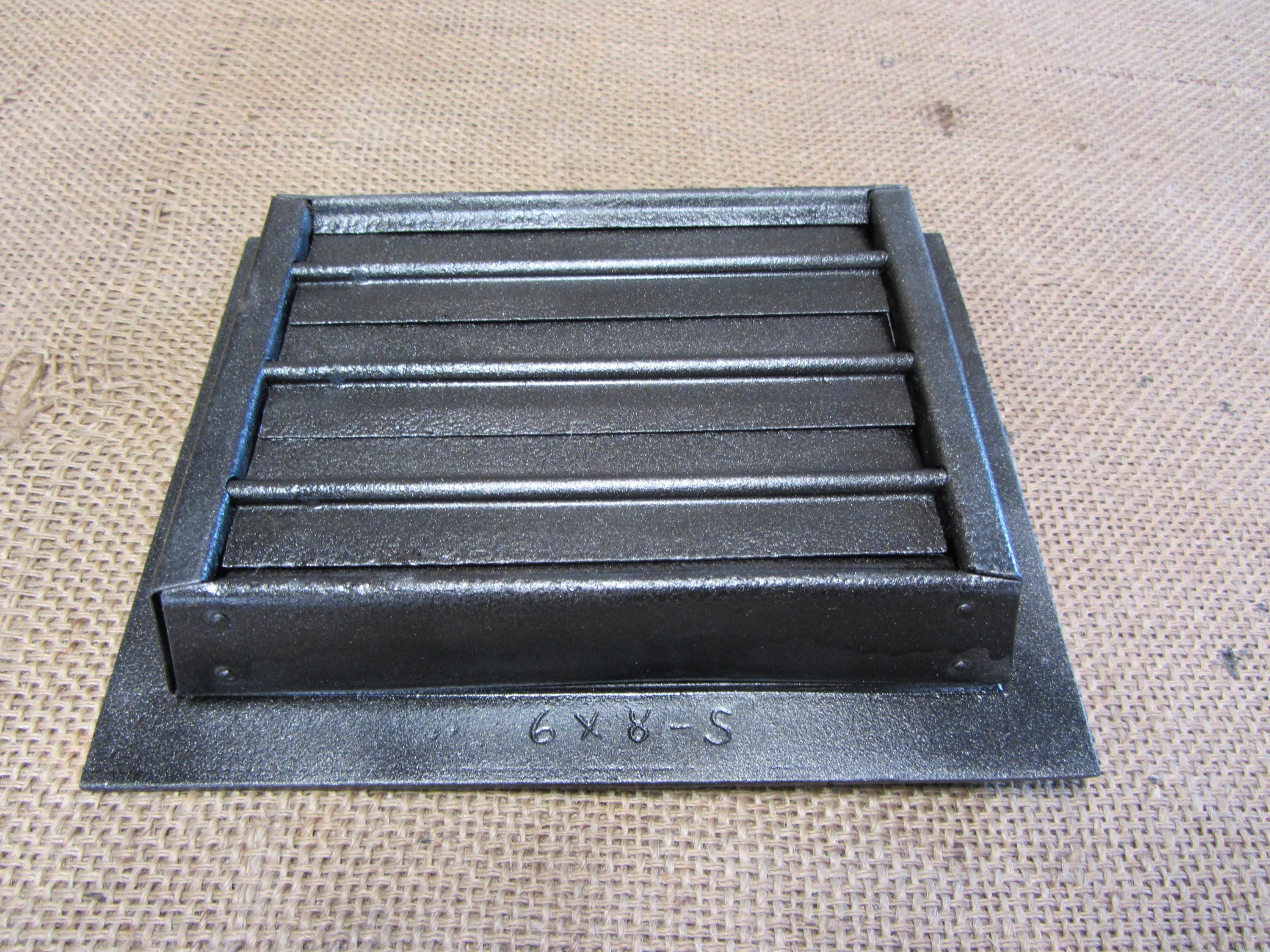 Vintage Cast Iron Register Grate Set: Restored Antique Heat Vent, (6 X ...