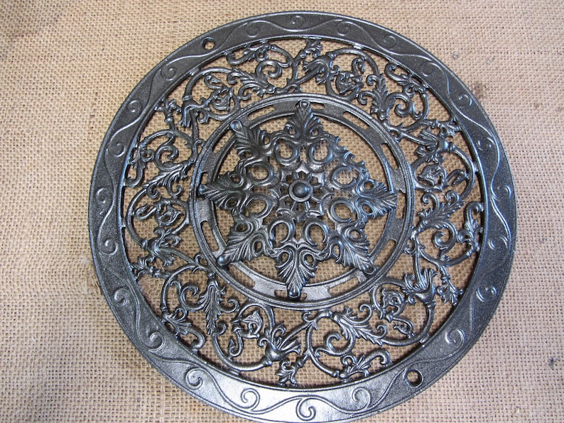 Vintage 1897 Round Cast Iron Register Grate Antique Old - Etsy