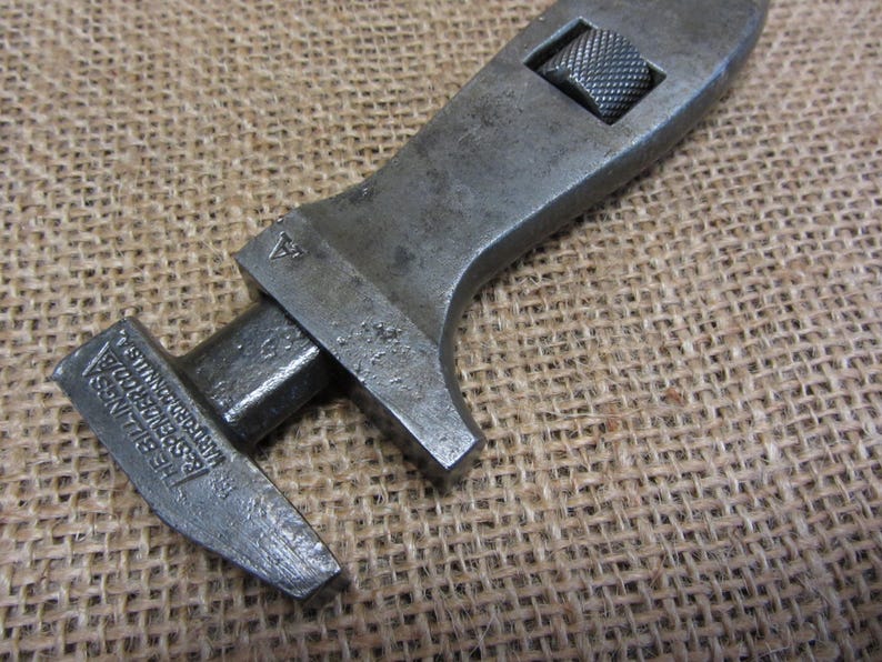 Vintage Billings & Spencer Co Adjustable Wrench / Hammer Early 1900s ...