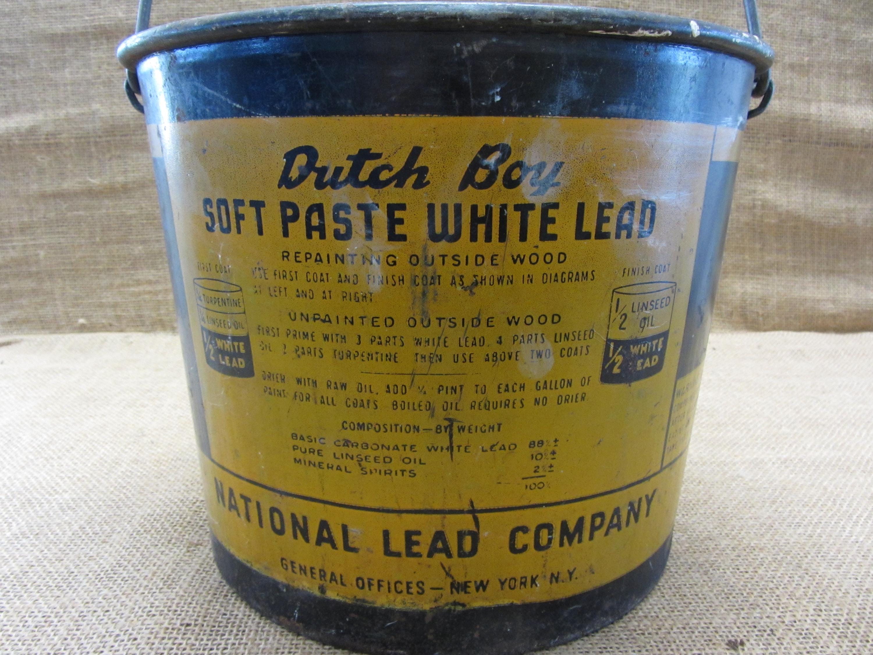 Vintage Metal Dutch Boy Paint Bucket: Good Condition Stencils 11502 - Etsy