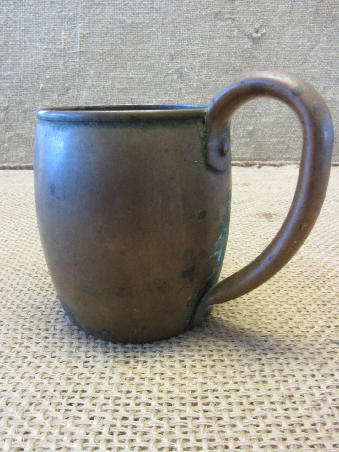 Vintage Copper Cup With Handle, Rustic Kitchen Decor 11042 - Etsy