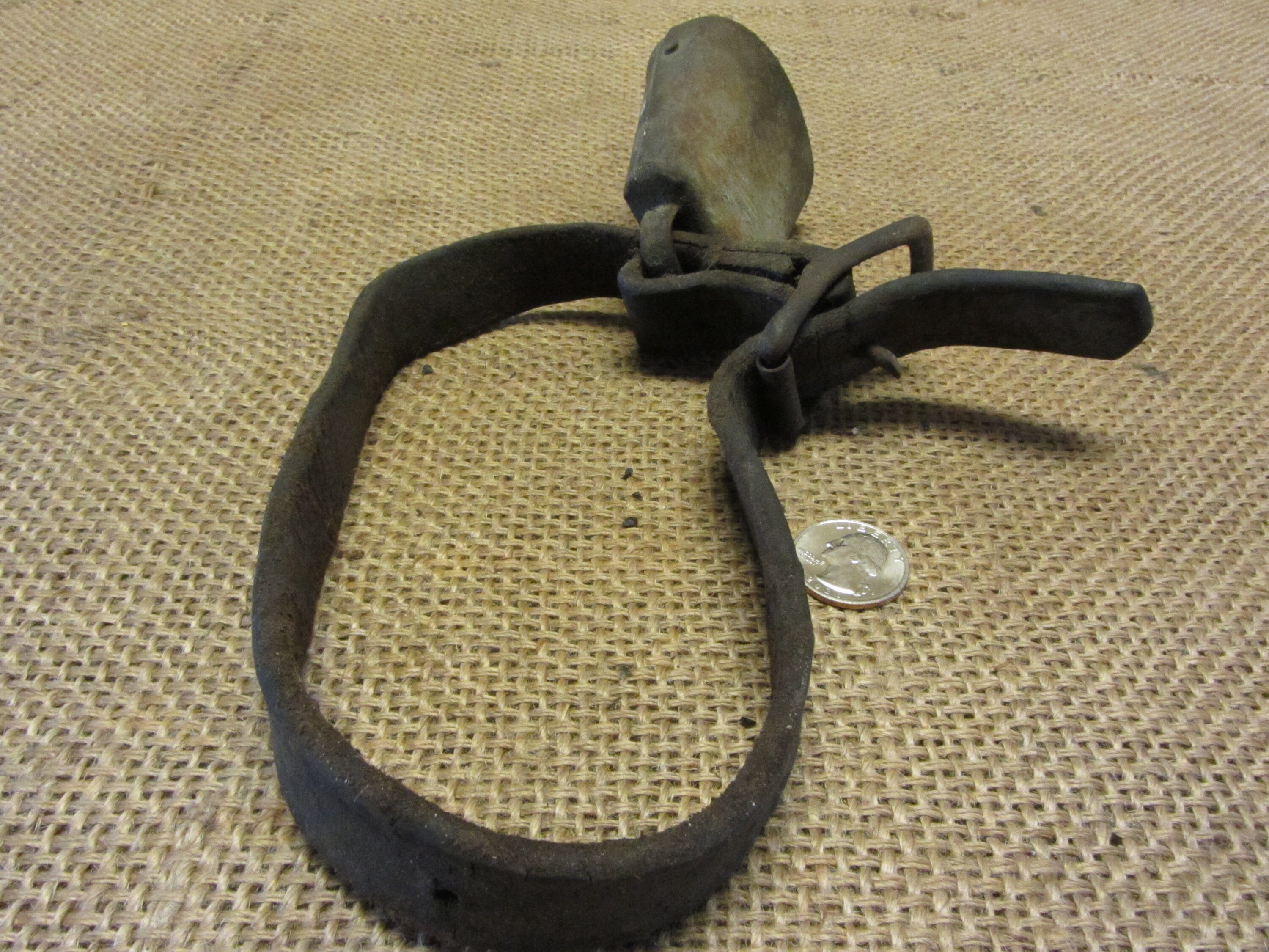Vintage Cow Bell on Leather Strap W Original Clapper > Sheep Bells ...
