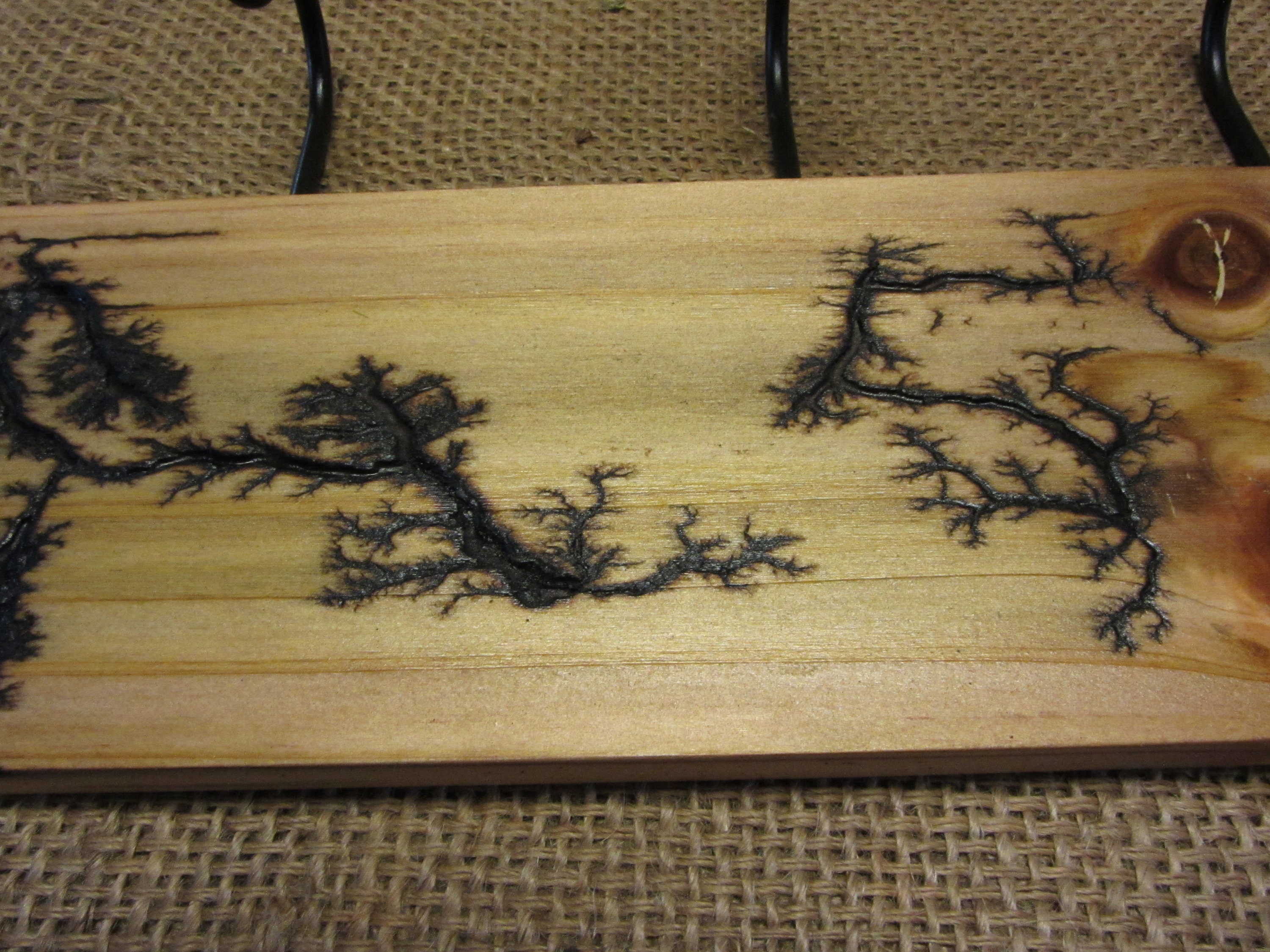 High Voltage Wood Coat, Hat, Key Rack Art, Electrocuted Burned Wall ...