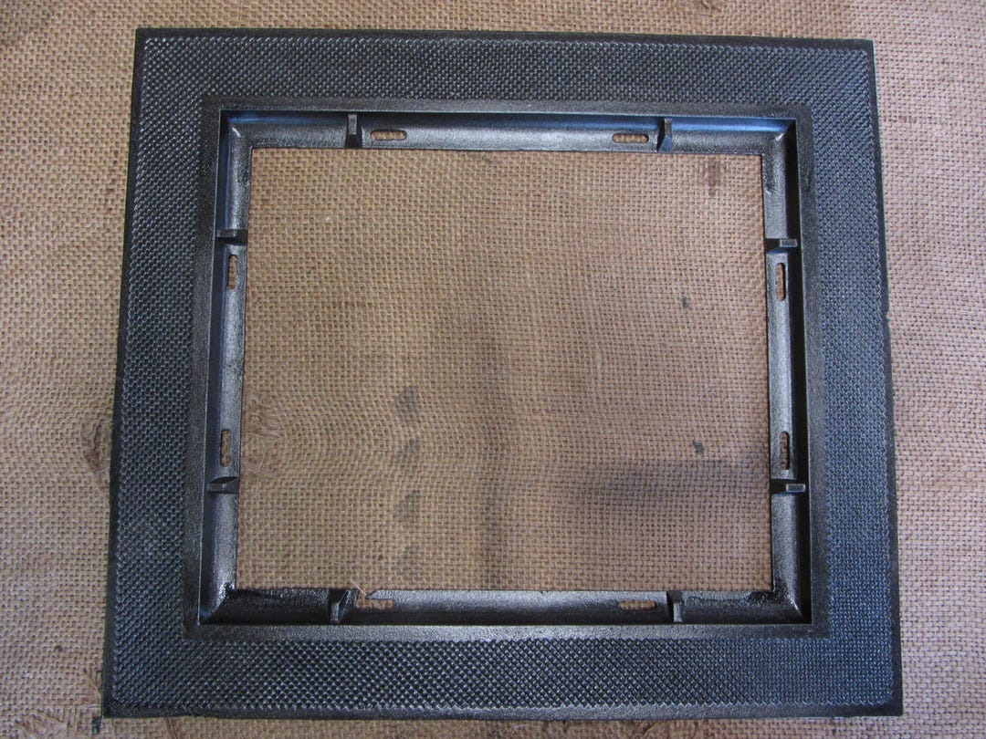 Vintage Cast Iron Register Grate Border Plate > Antique Heat Vent ...